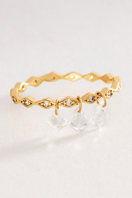 Drippy Crystal Ring | Anthropologie