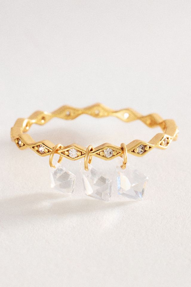 Drippy Crystal Ring | Anthropologie