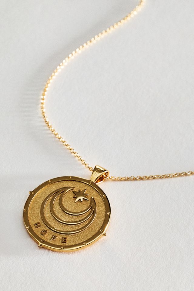 Jane Win Hope Coin Pendant Necklace | Anthropologie