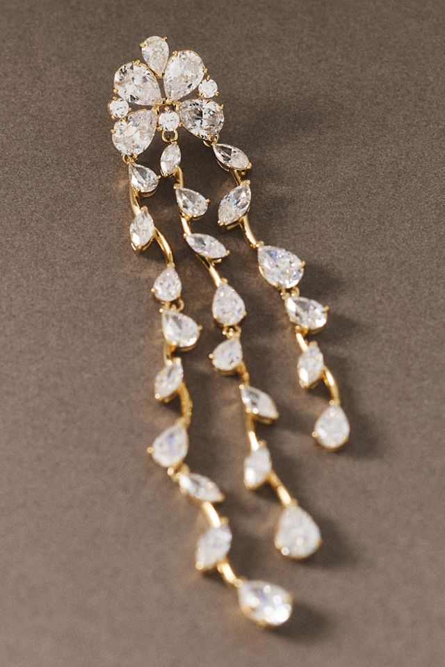 NADRI Crystal Waterfall Drop Earrings | Anthropologie