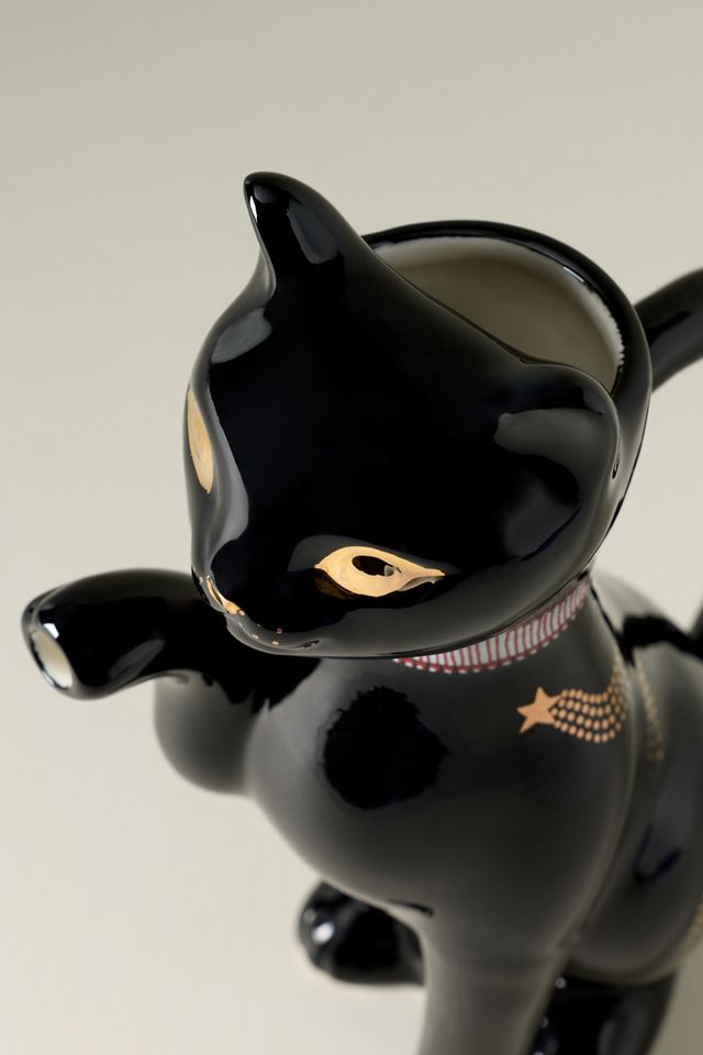Florence Balducci Black Cat Stoneware Pitcher | AnthroHome