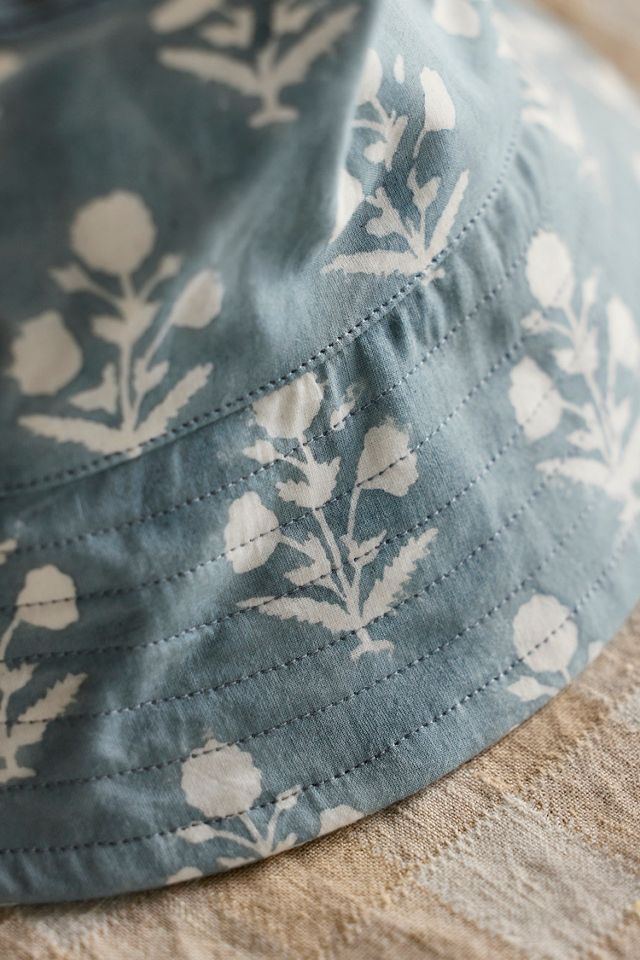 Block Print Cotton Bucket Hat | Anthropologie
