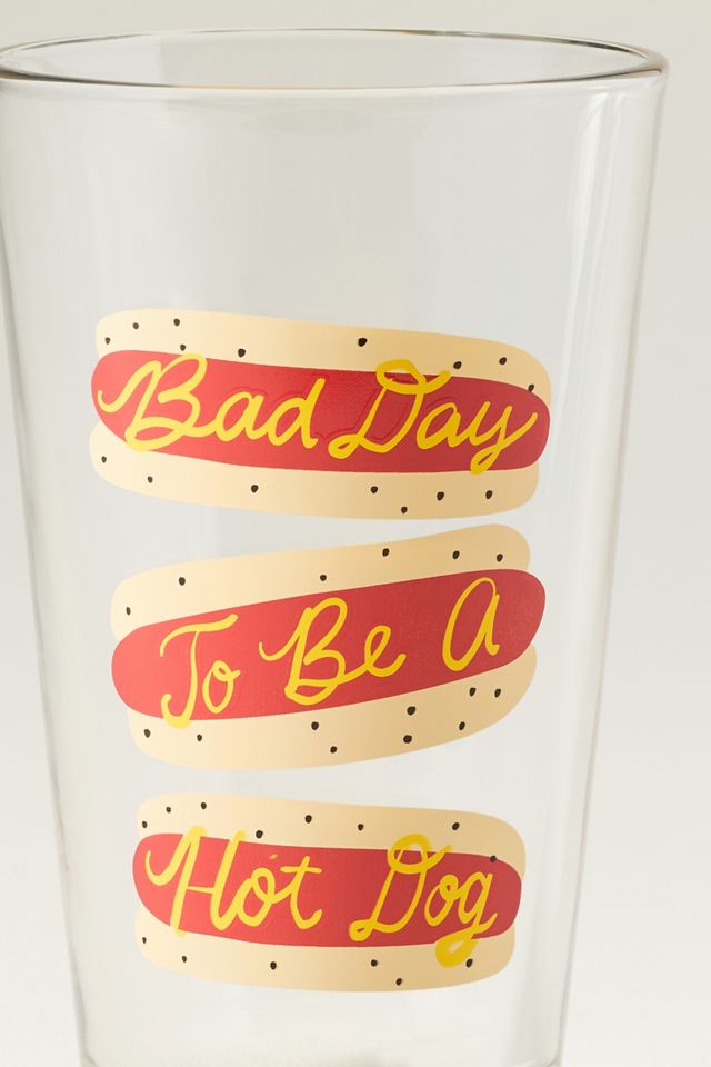 Alice & Wonder Hot Dog Pint Glass | Anthropologie