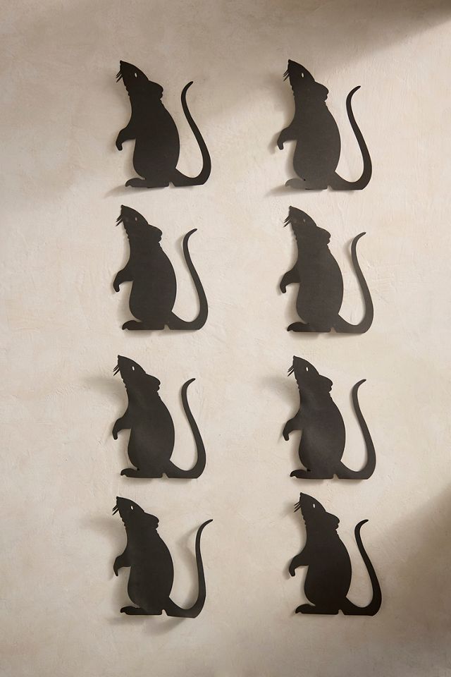 Standing Rat Paper Decorations, Set of 8 | Anthropologie