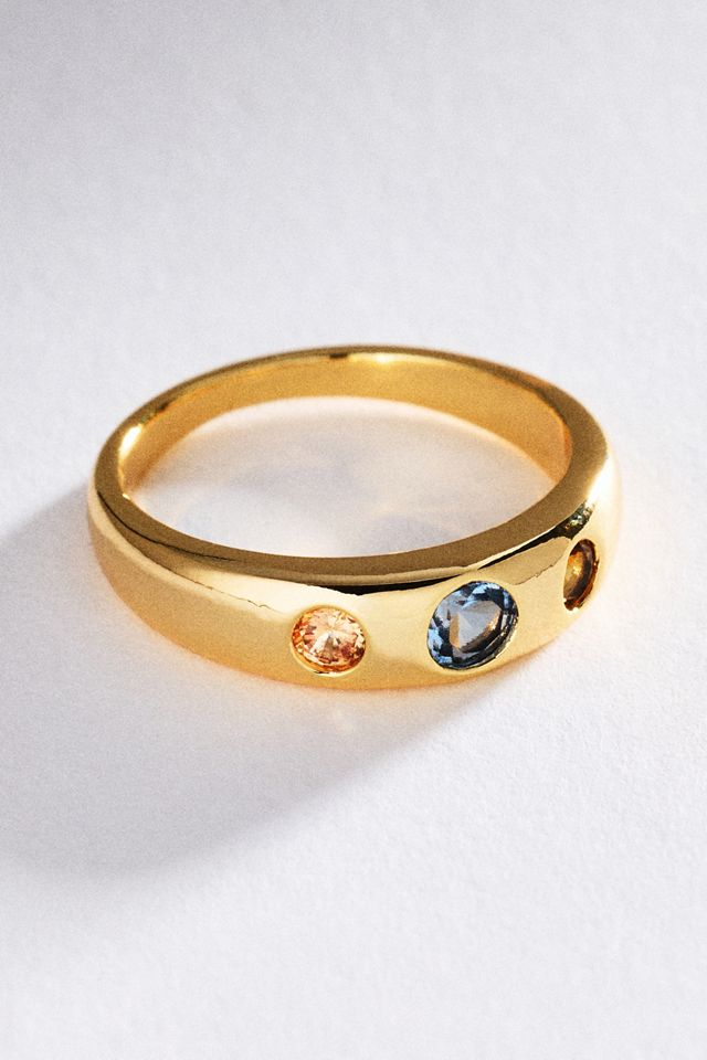 Organic Chunky Gemstone Ring | Anthropologie