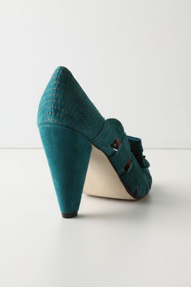 Sweeping Stitch Heels | Anthropologie