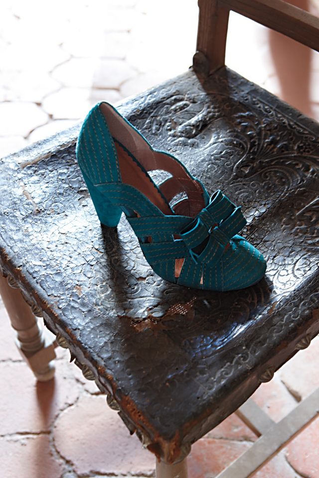 Sweeping Stitch Heels | Anthropologie