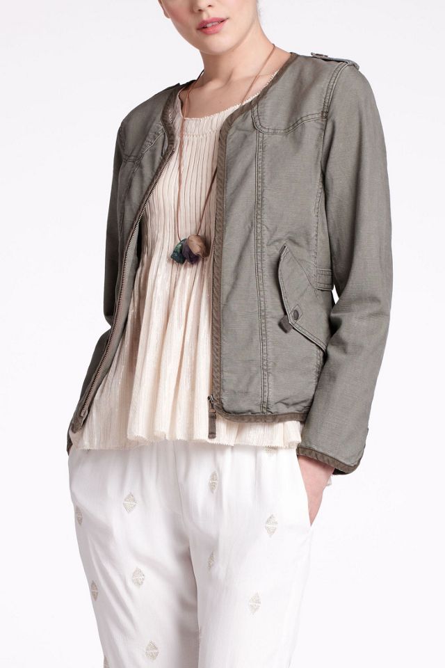 Openwork Army Jacket | Anthropologie
