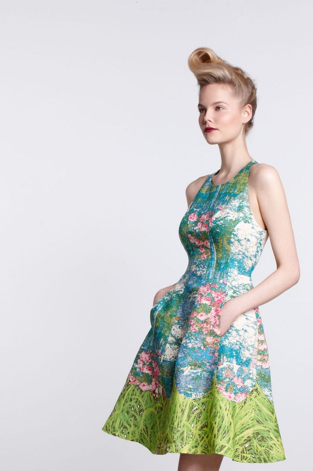 Revisited Impressionist Dress | Anthropologie