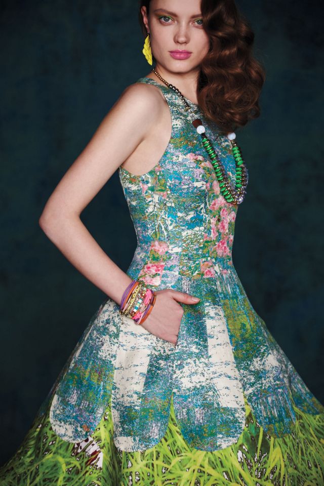 Revisited Impressionist Dress | Anthropologie