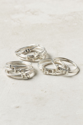 Wee Initial Ring | Anthropologie