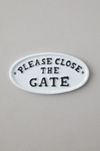 Cast Iron Gate Sign | Anthropologie