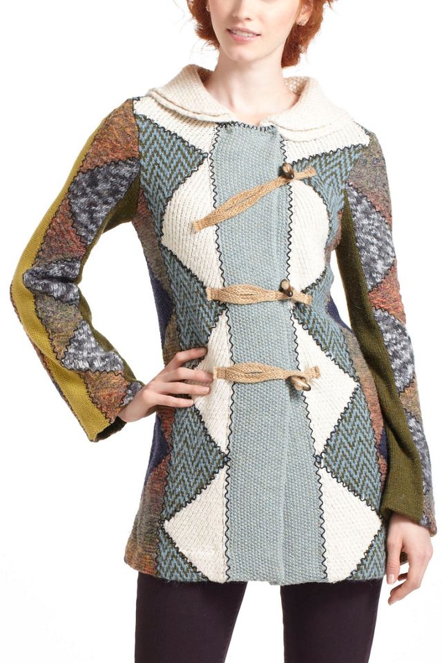 Harlequin Patchwork Sweater | Anthropologie