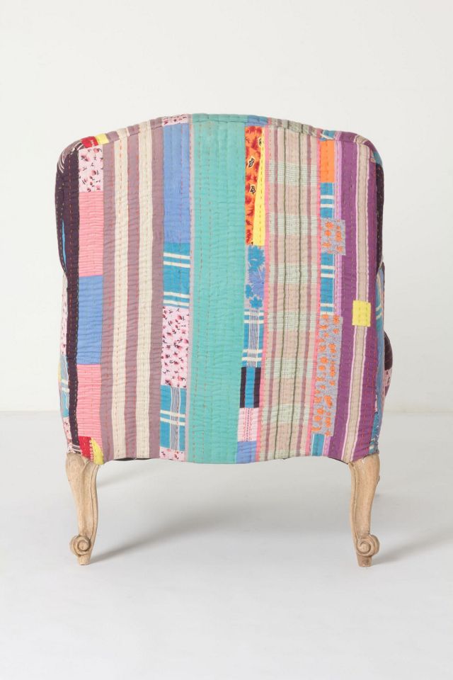 Stitched Kantha Chair | Anthropologie