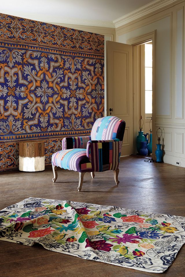 Stitched Kantha Chair | Anthropologie