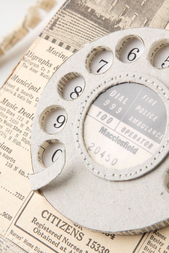 Paper Rotary Phone | Anthropologie