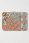 Large Fractal Beaded Pouch | Anthropologie