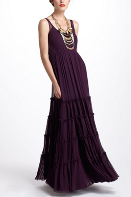 Tiered Silk Maxi Dress | Anthropologie