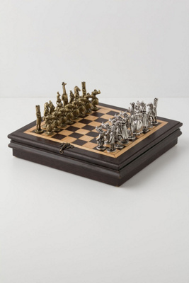Natural Kingdom Chess Set | Anthropologie