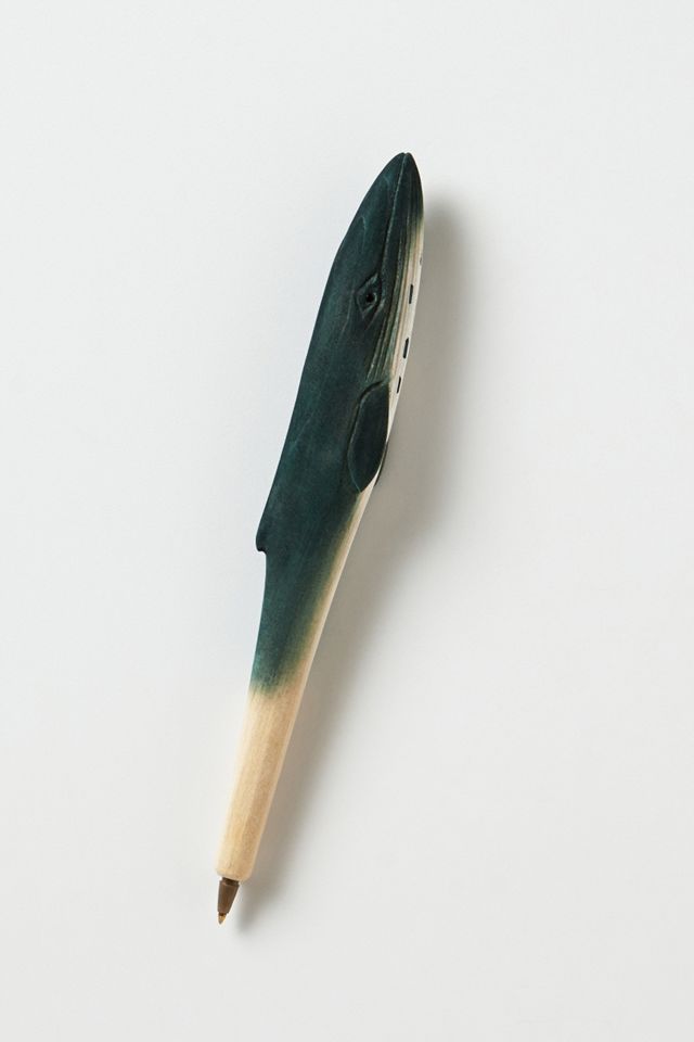 Handcarved Whale Pen | Anthropologie