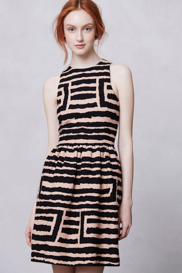 Segmented Labyrinth Dress | Anthropologie