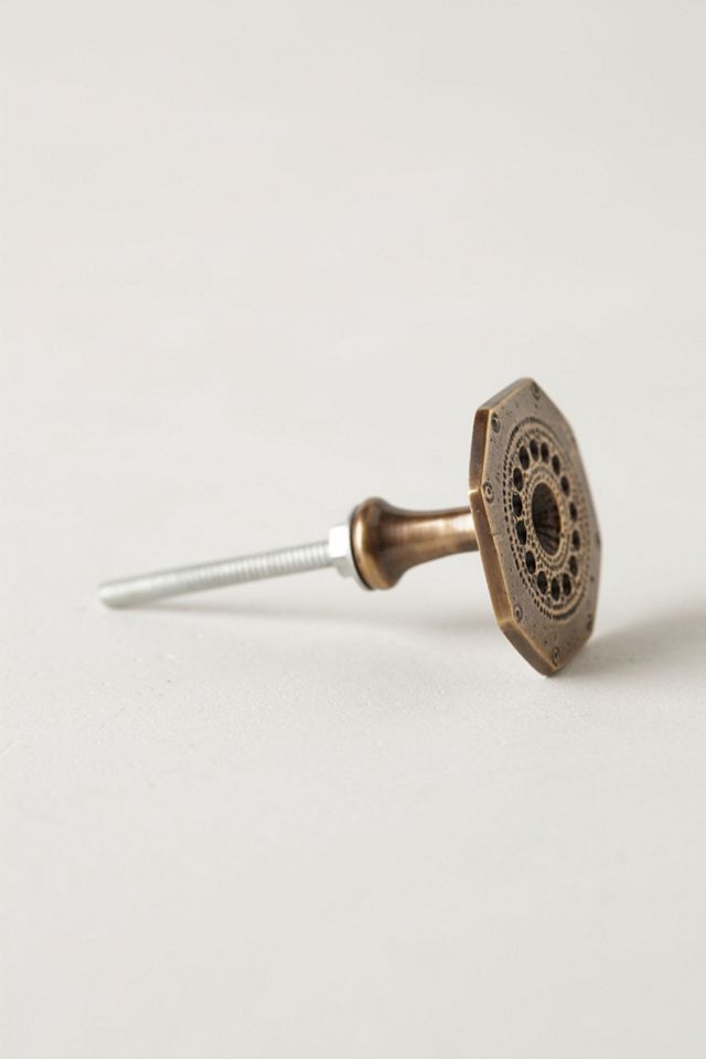 Engraved Chevalier Knob | Anthropologie
