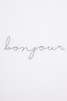Wire Script Sculpture | Anthropologie