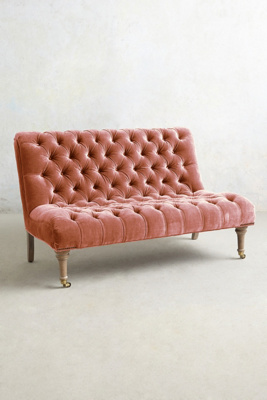 Slub Velvet Orianna Settee | Anthropologie