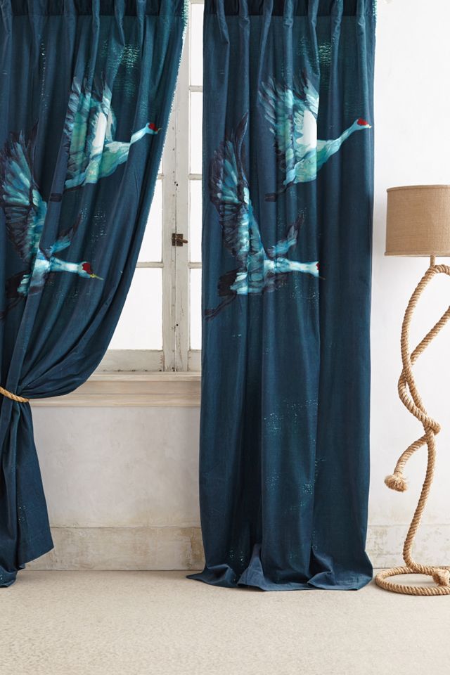 Avian Flight Curtain | Anthropologie