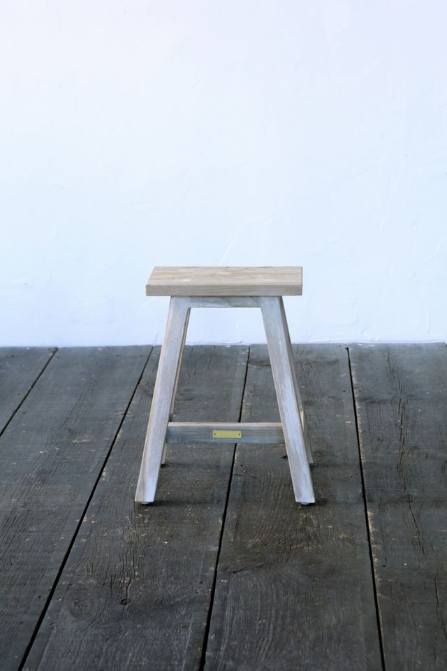 Trestle Teak Stool | AnthroLiving