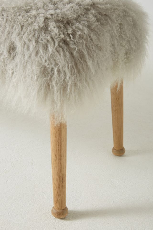 Luxe Wool Bench | AnthroLiving