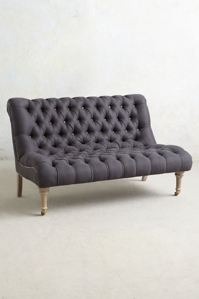 Linen Orianna Settee | Anthropologie