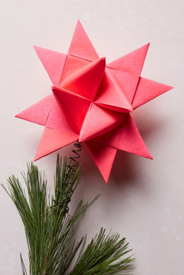 Origami Star Tree Topper | Anthropologie