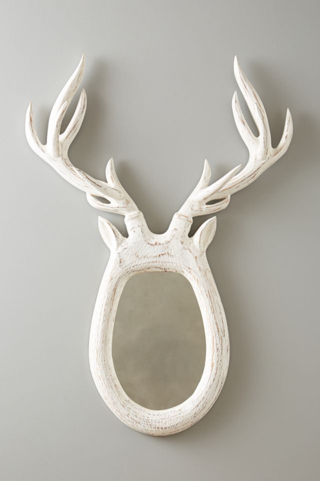 Stag Antlers Mirror | Anthropologie