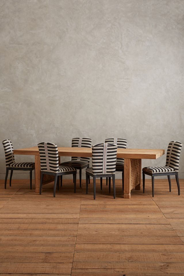 Handcarved Fretwork Dining Table, Rectangle | AnthroLiving