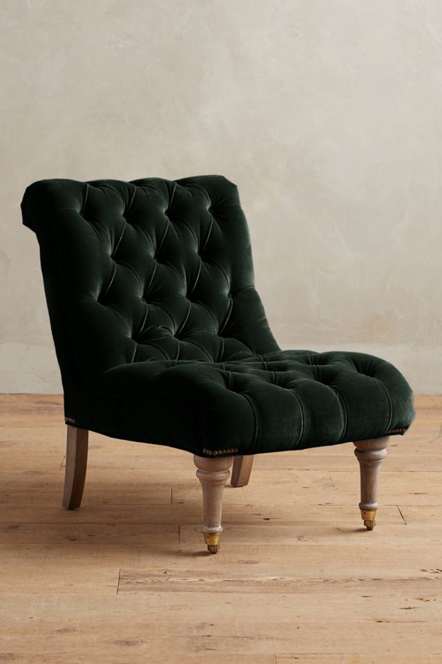 Velvet Orianna Slipper Chair | AnthroLiving