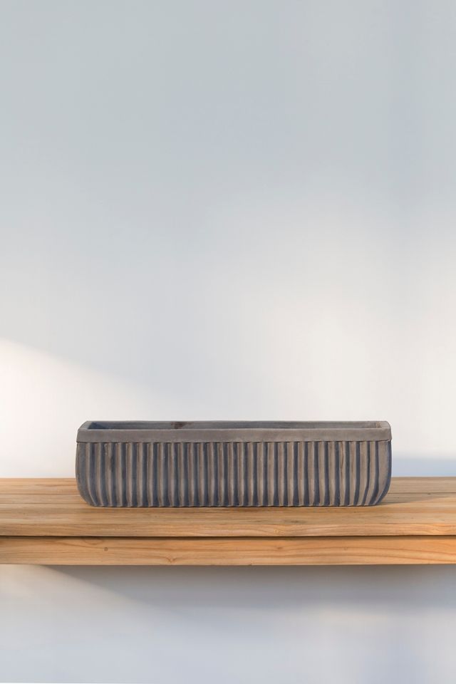 Fiber Concrete Barrel Trough | Terrain