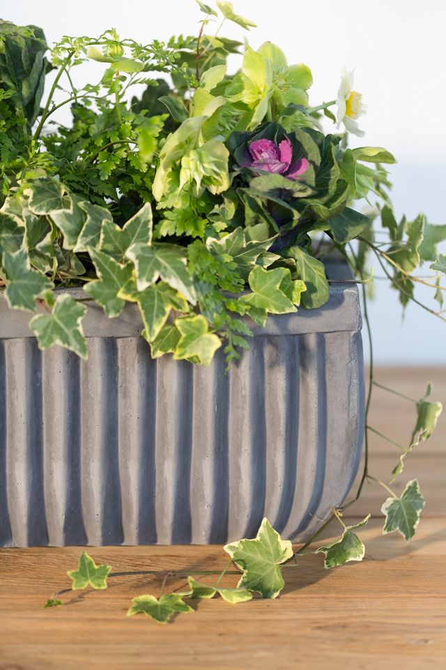 Fiber Concrete Barrel Trough | Terrain