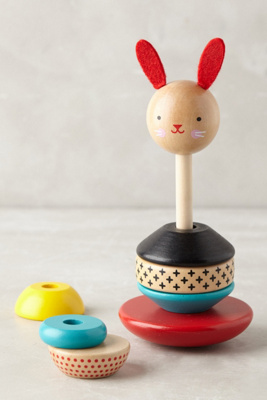 Stacking Wooden Rabbit | Anthropologie