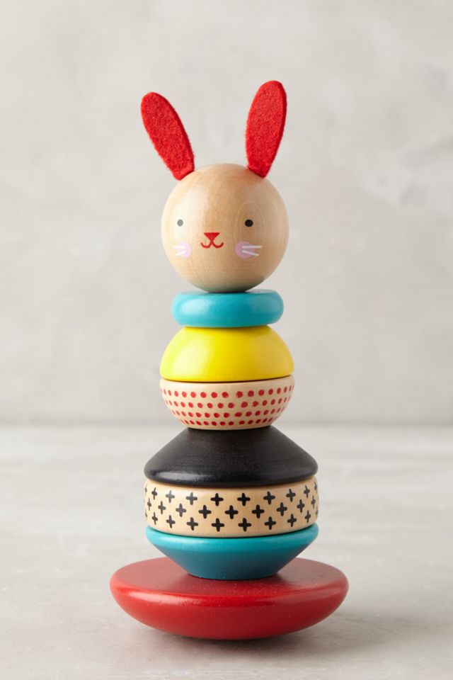 Stacking Wooden Rabbit | Anthropologie