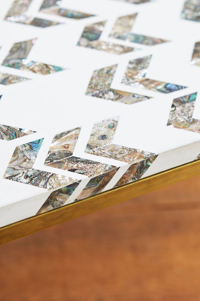 Abalone Arrowhead Coffee Table | AnthroLiving