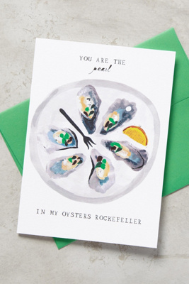 Oysters Rockefeller Card | Anthropologie