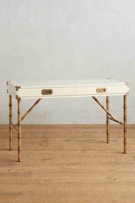 Lacquered Wellington Desk | Anthropologie