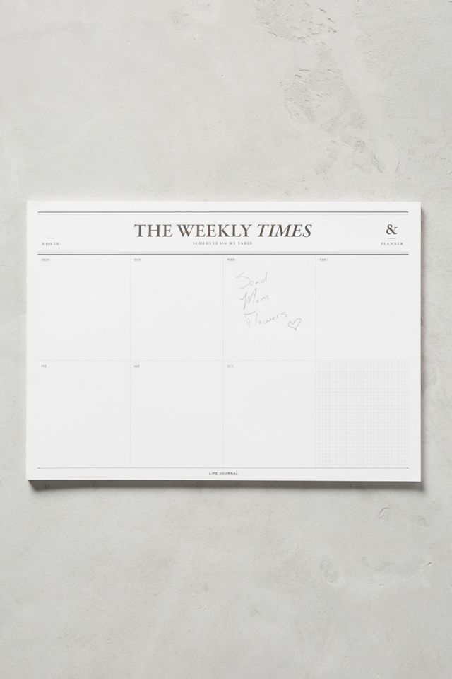 Times Desk Notepad | AnthroHome