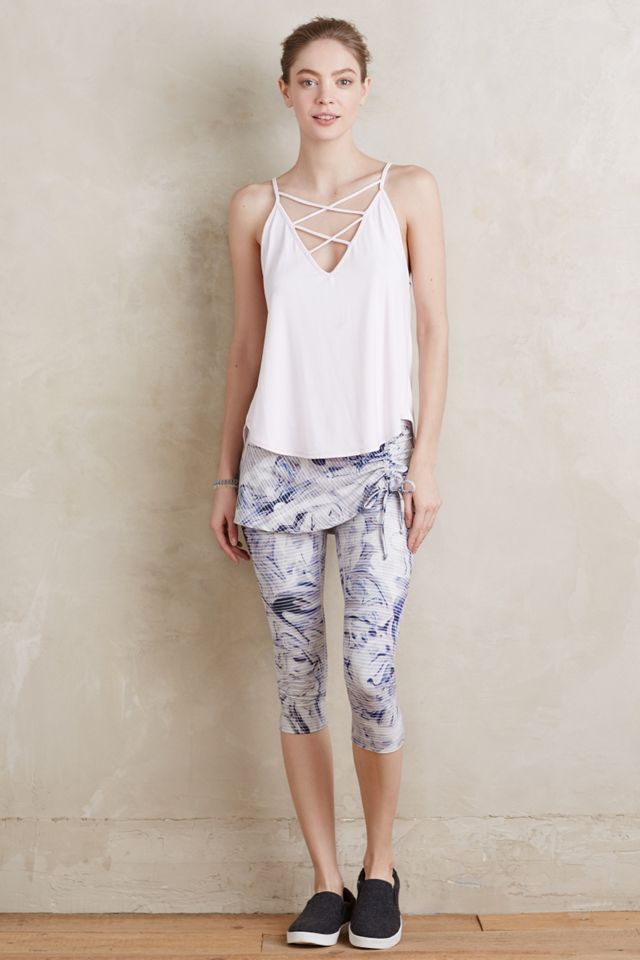 Skirted Performance Crops | Anthropologie