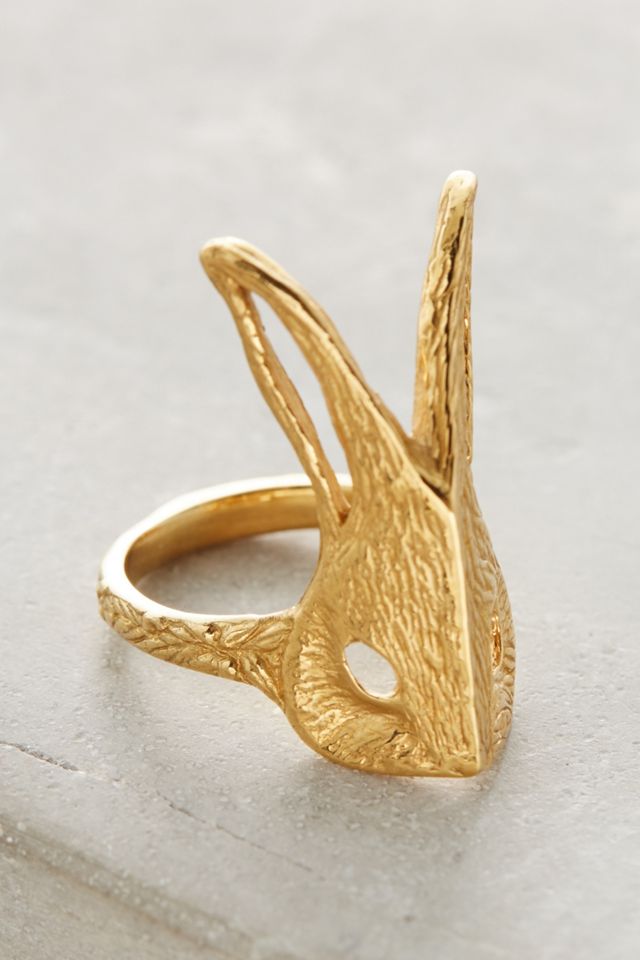 Folded Hare Ring | Anthropologie