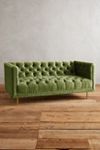 Slub Velvet Mina Settee | AnthroLiving