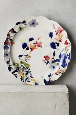Wildflower Study Dinner Plate | Anthropologie