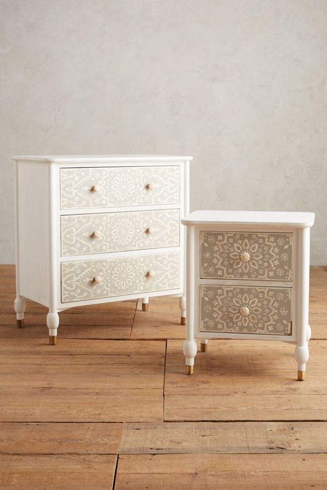 Tapestry Inlay Nightstand | Anthropologie