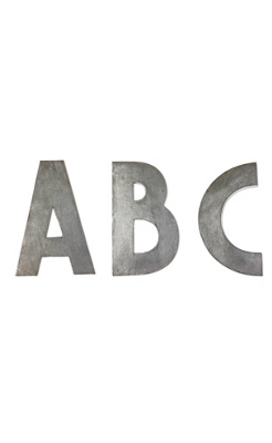 Zinc Letters | Anthropologie